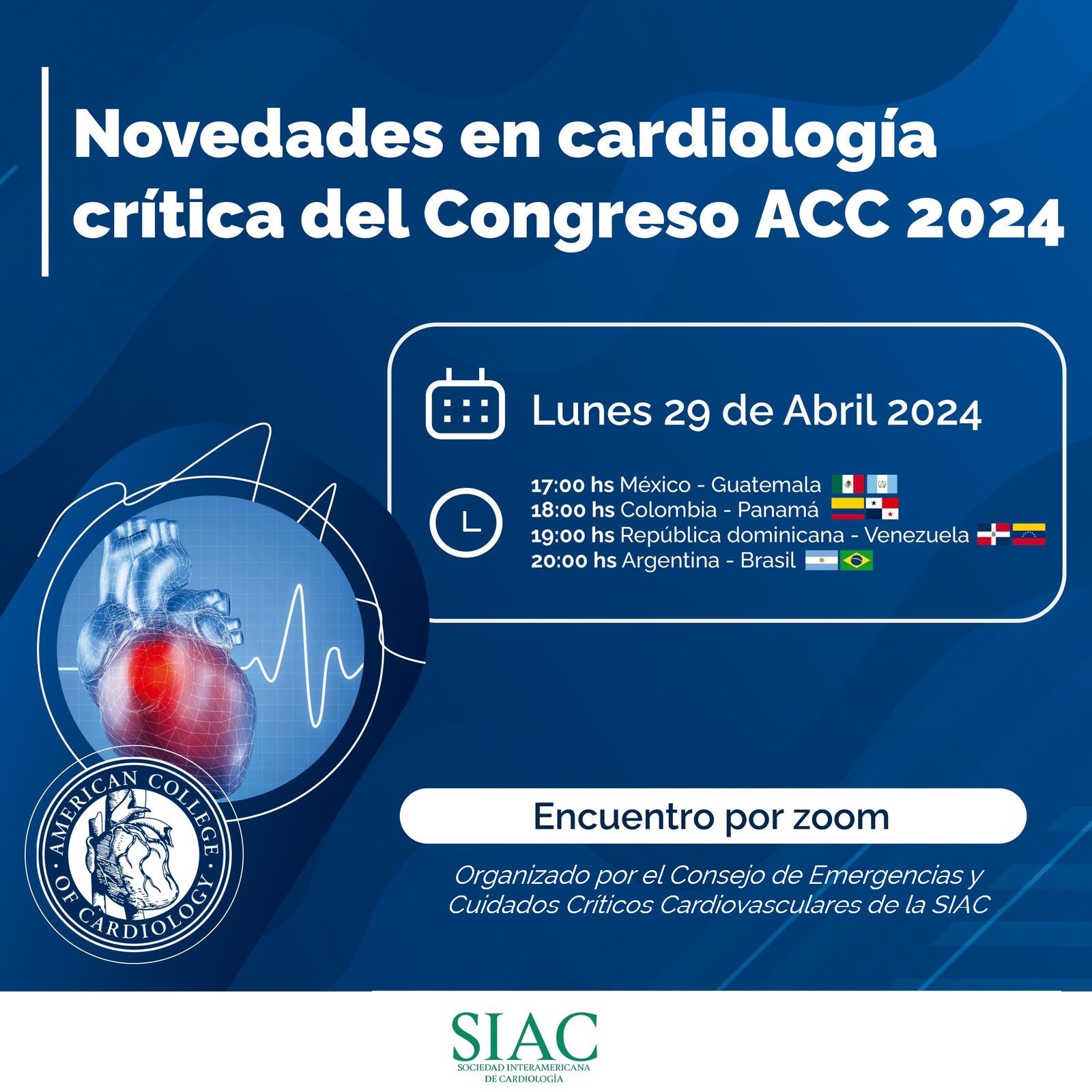 Novedades en cardiología crítica del congreso ACC 2024 – SIAC