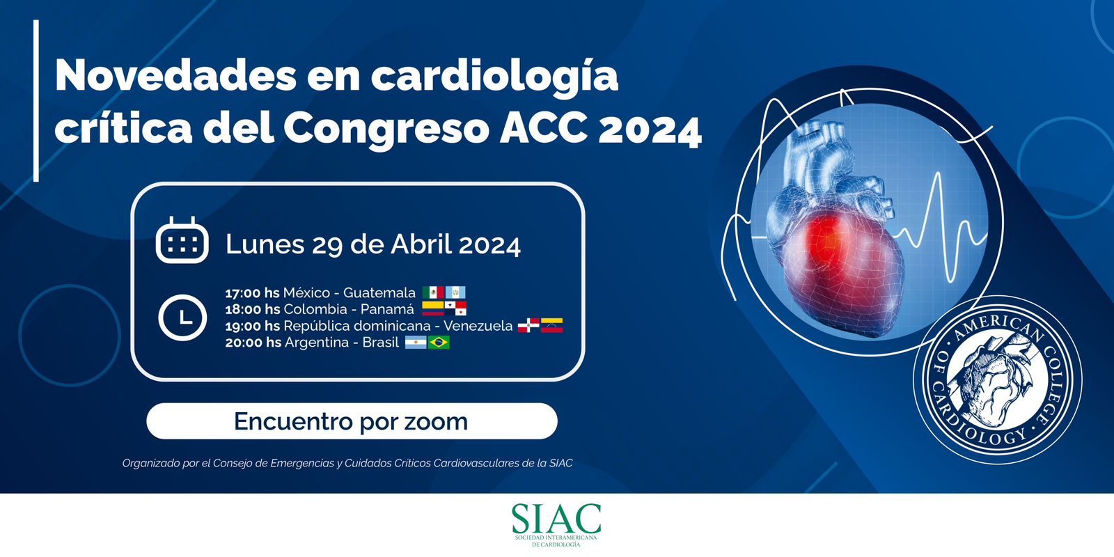 Novedades en cardiología crítica del congreso ACC 2024 – SIAC